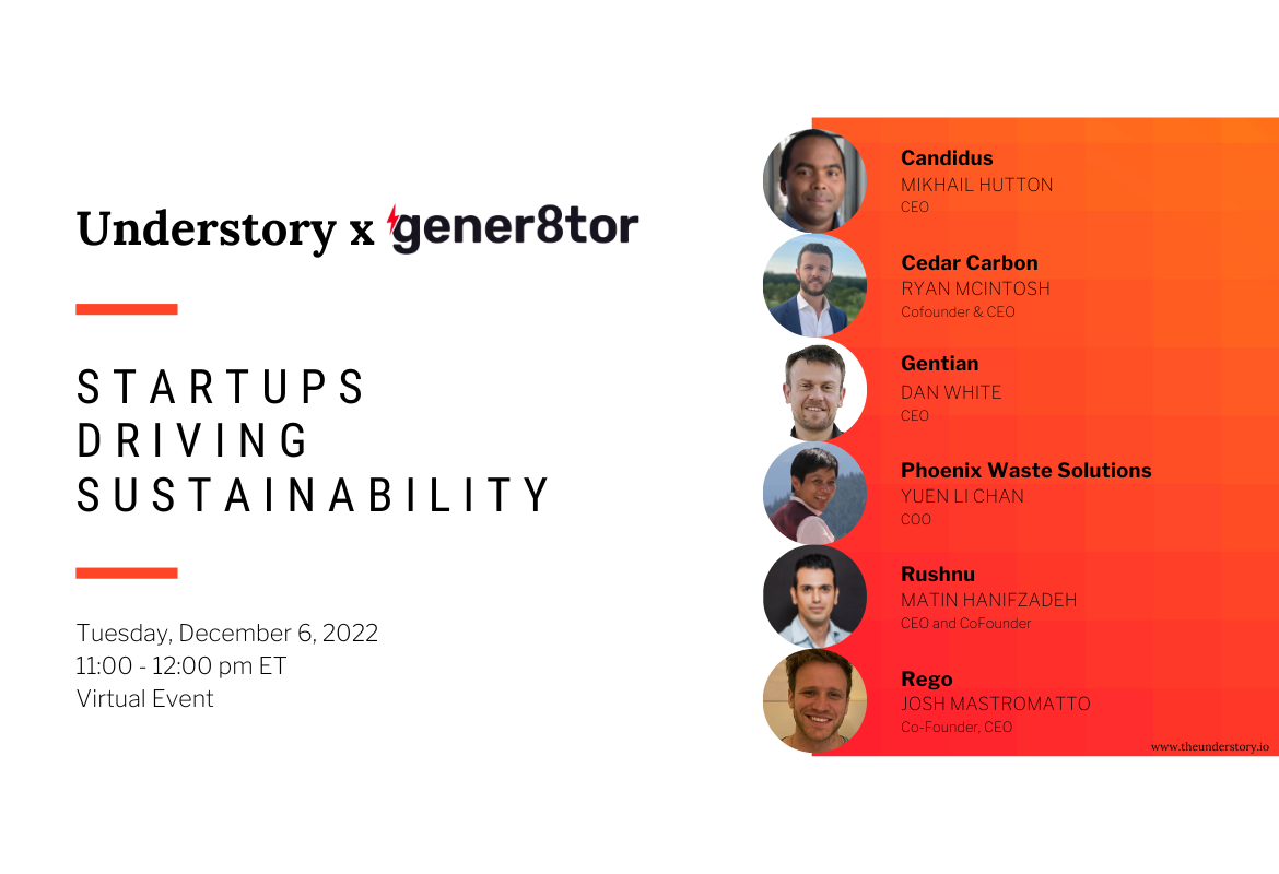 'Startups Driving Sustainability' - December 2022 Showcase Recap ... 'Startups Driving Sustainability' - December 2022 Showcase Recap ...